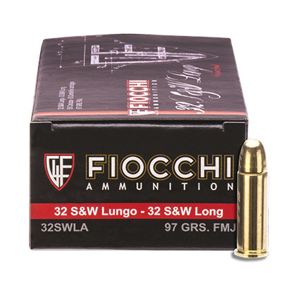 Fiocchi Shooting Dynamics, .32 S&W Long, 97 Grain, FMJ, 50 Rounds